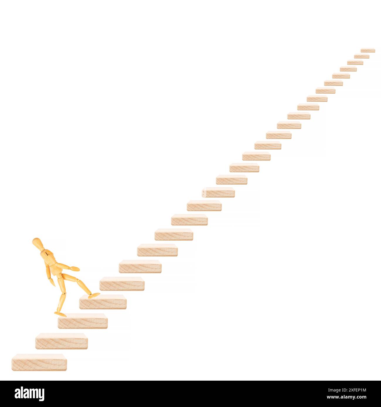 Figure going up stairs hi-res stock photography and images - Alamy