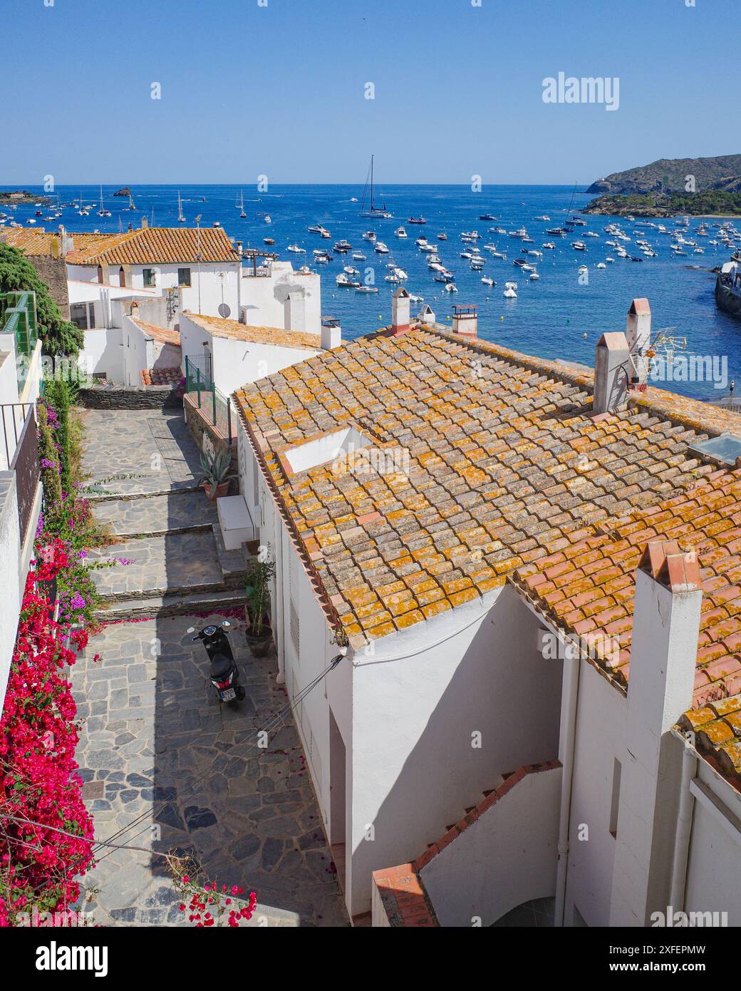 Cadaques, Spain - 30 June, 2024: Mediterranean sea views from the ...