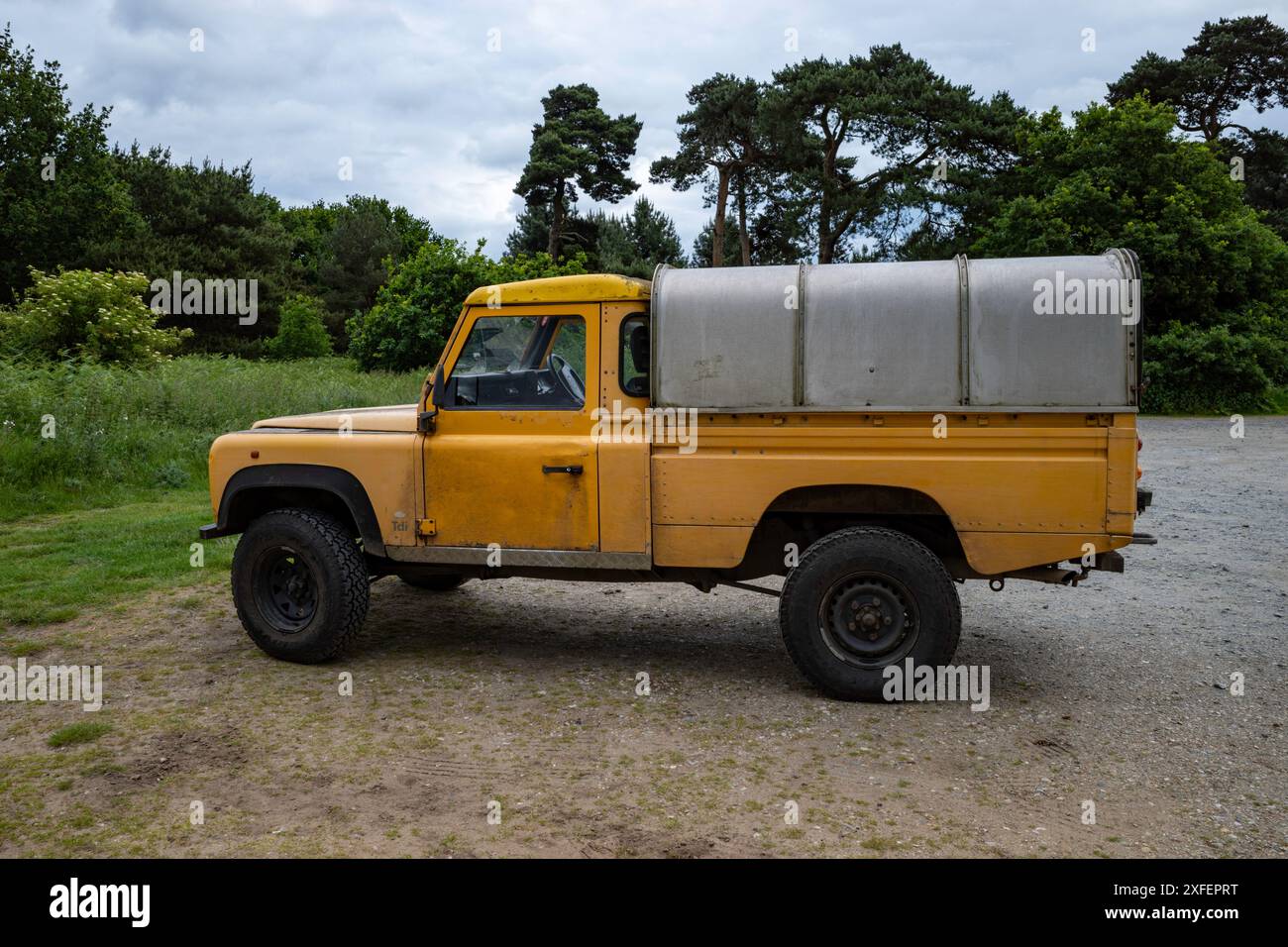 Long wheel base Land Rover Stock Photo - Alamy