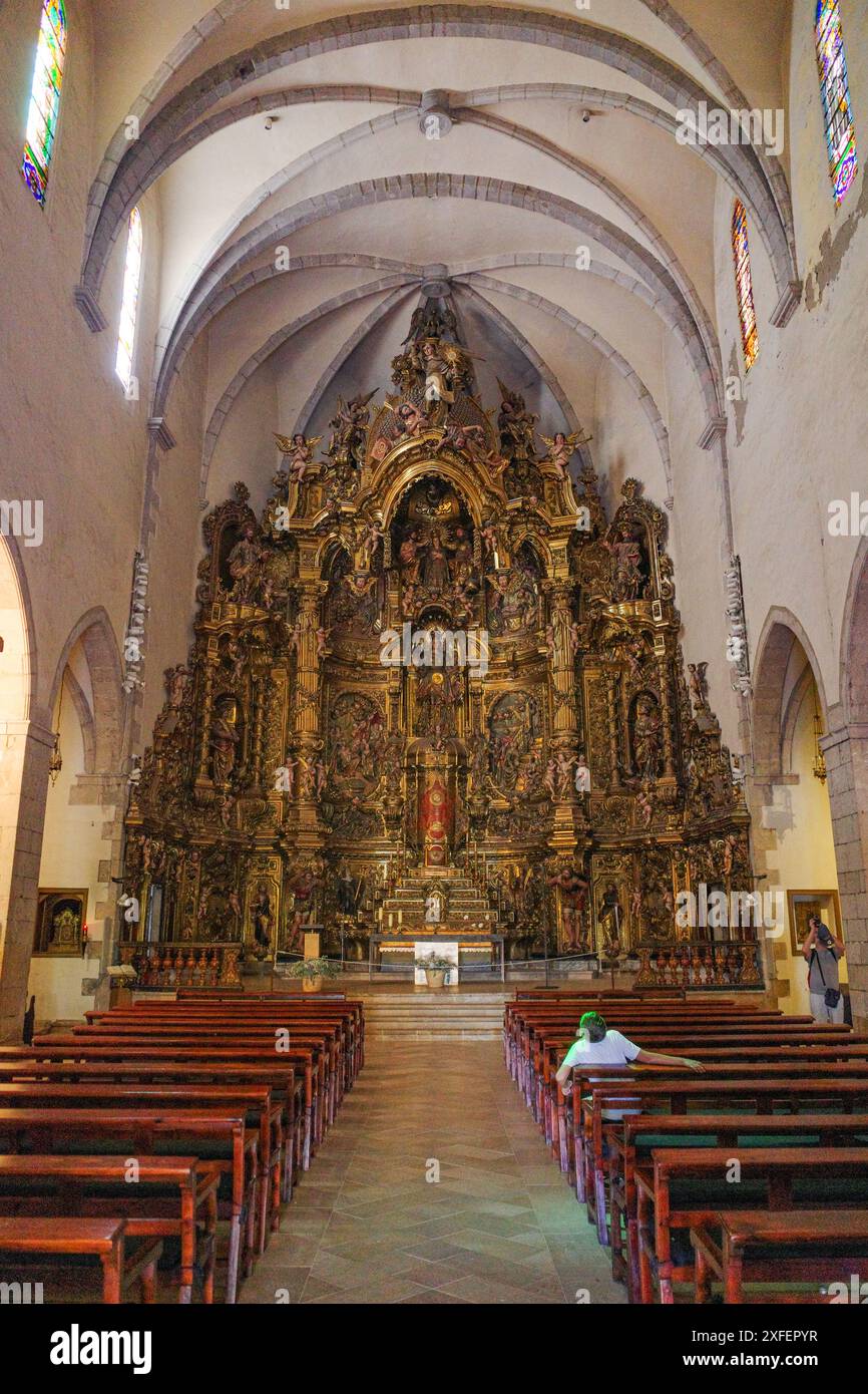Cadaques, Spain - 30 June, 2024: Interior of the Santa Maria Church ...