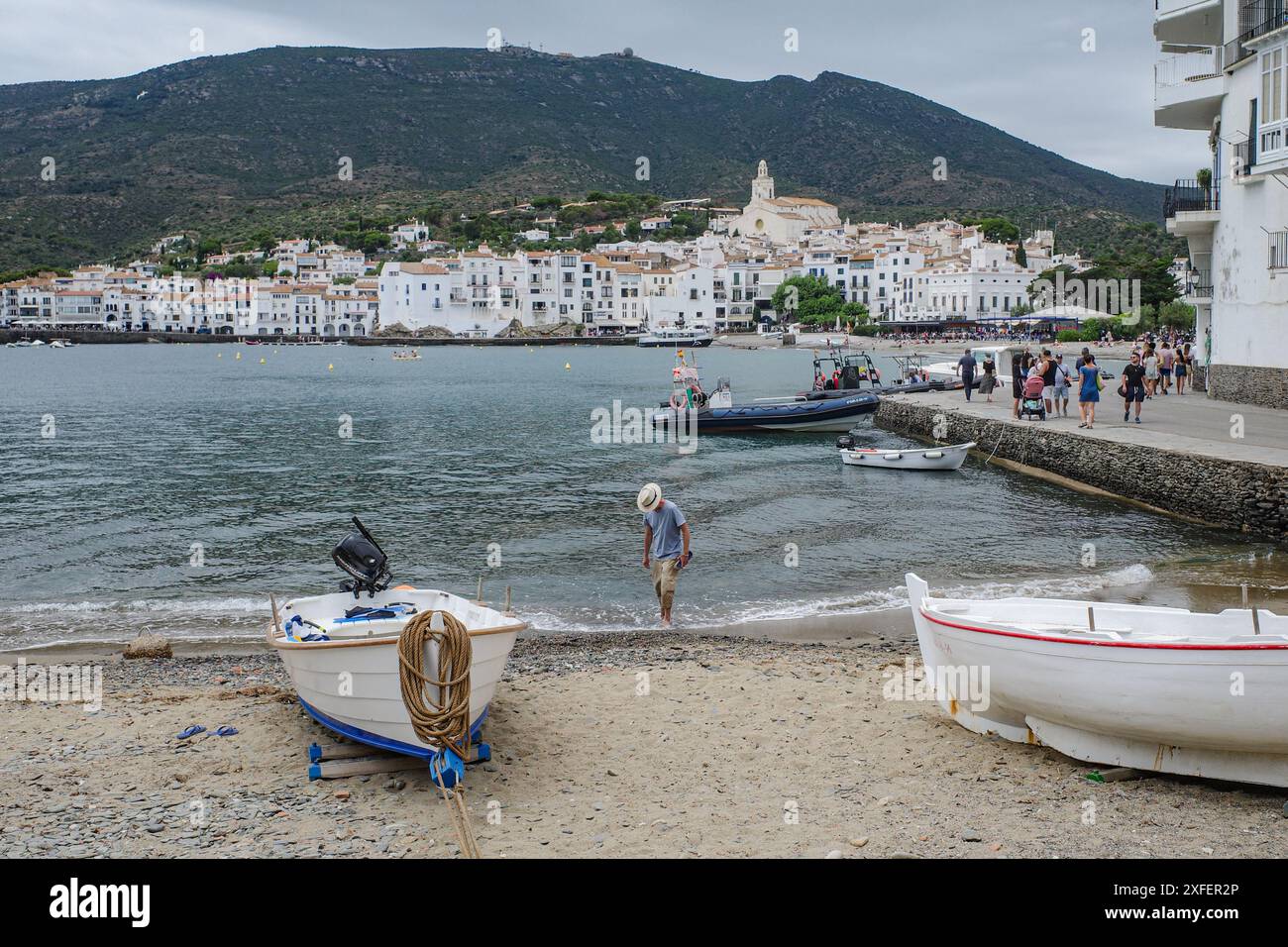 Cadaques, Spain - 30 June, 2024: View of old town Cadaques, Costa Brava ...