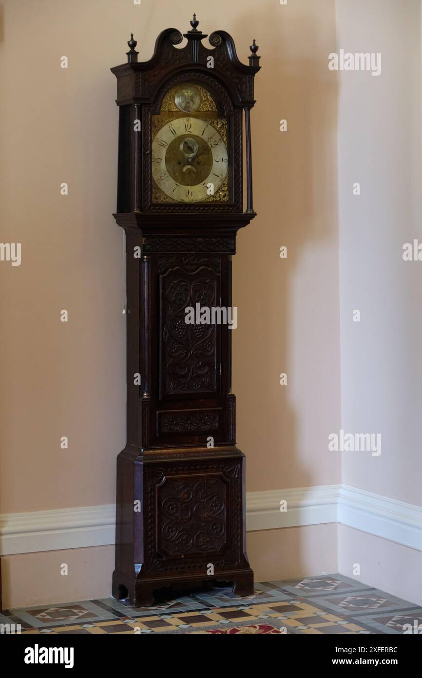 Grandfather clock in the Barwon Park Mansion - Winchelsea, Victoria ...