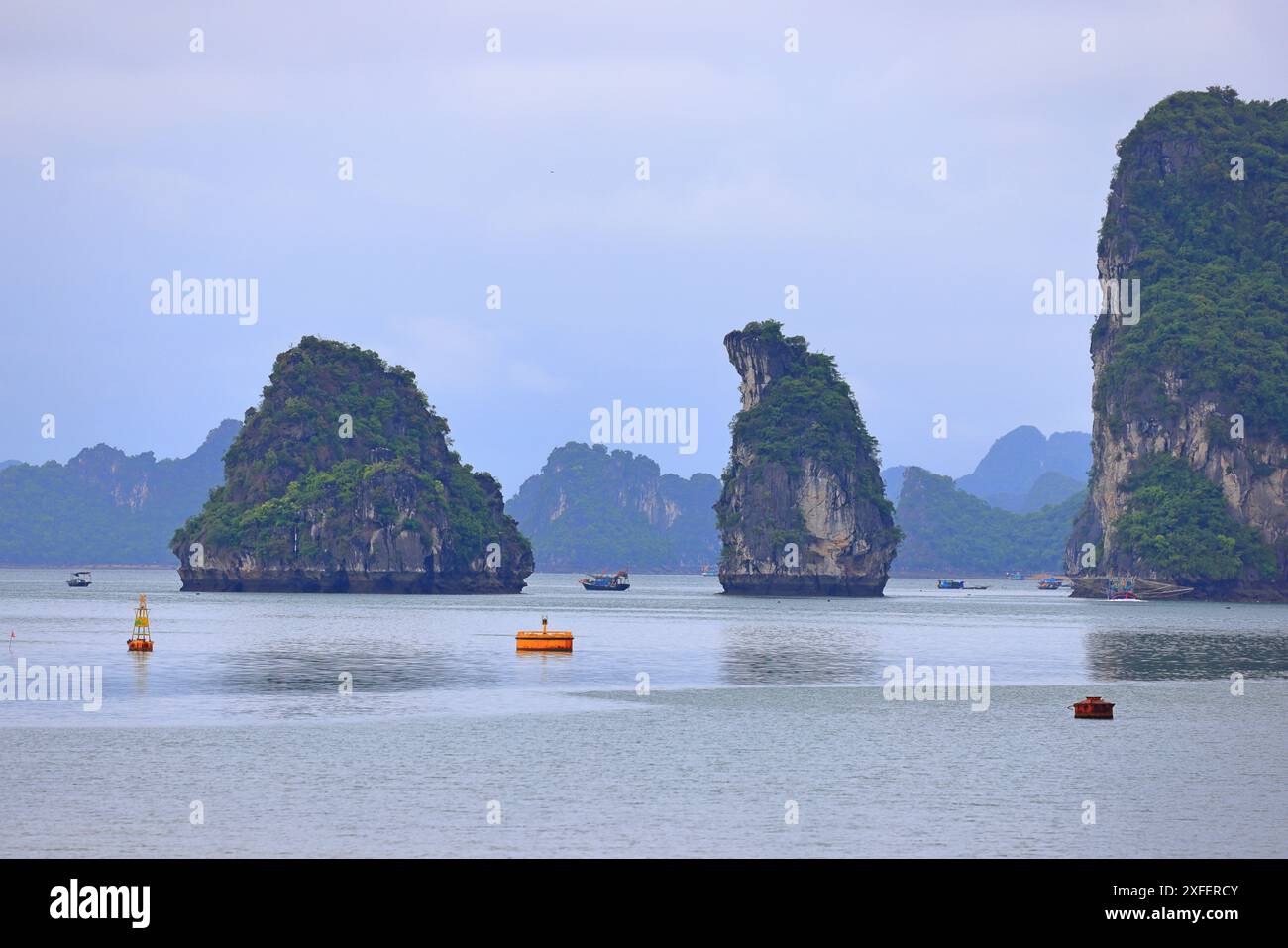 Ha Long Bay, limestone islands at Thanh pho Ha Long, Quang Ninh ...