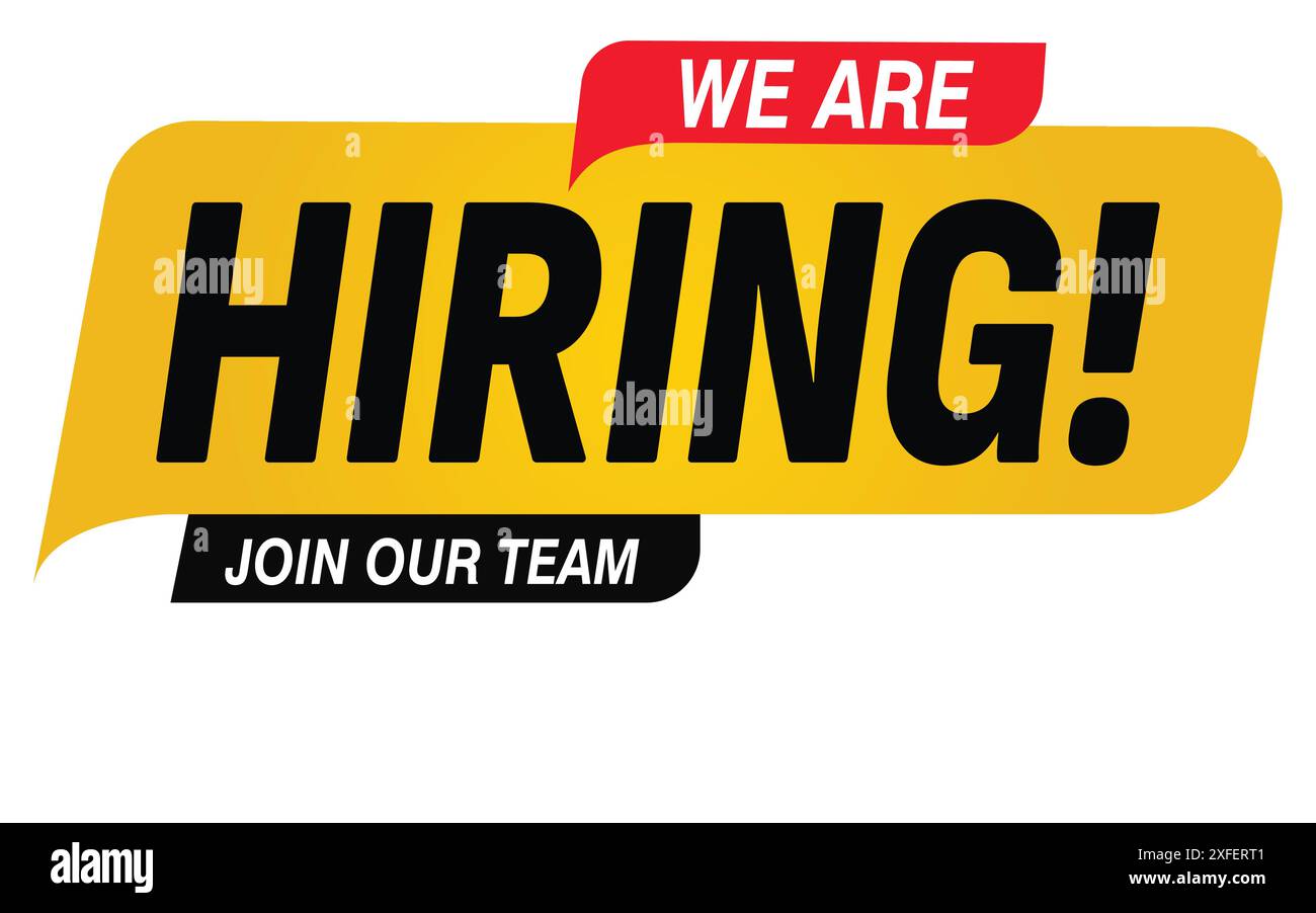 We are hiring template Stock Vector Images - Alamy