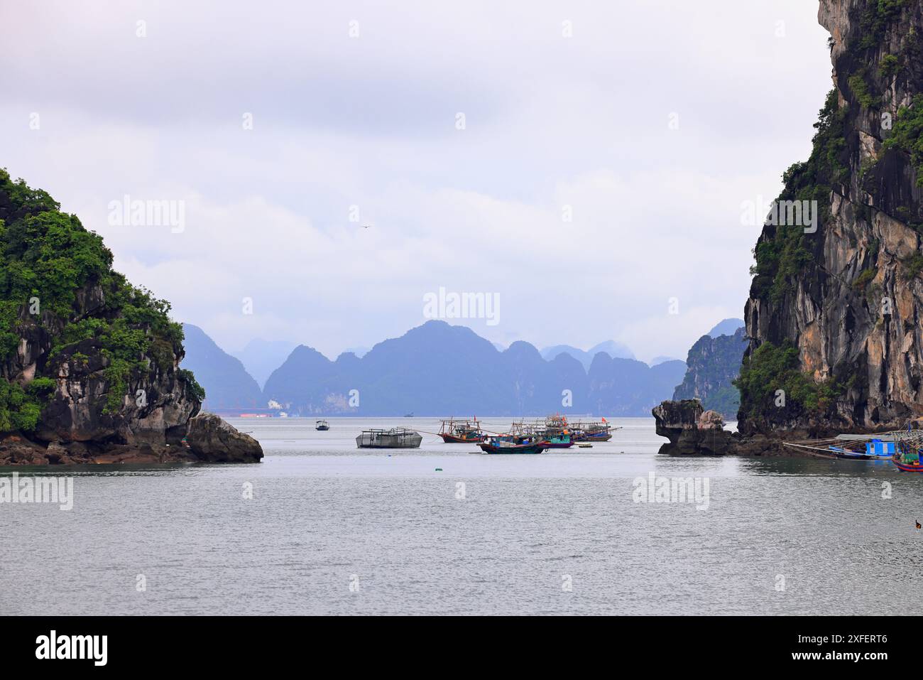 Ha Long Bay, limestone islands at Thanh pho Ha Long, Quang Ninh ...