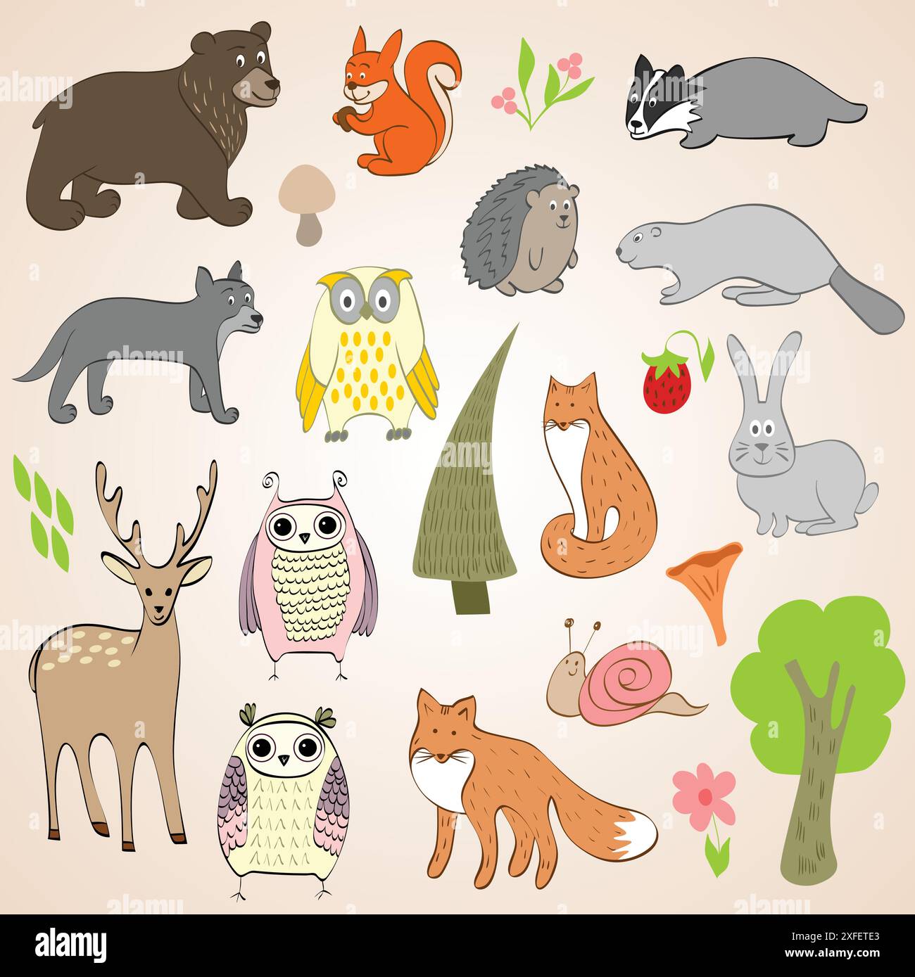 Wolf badger Stock Vector Images - Alamy