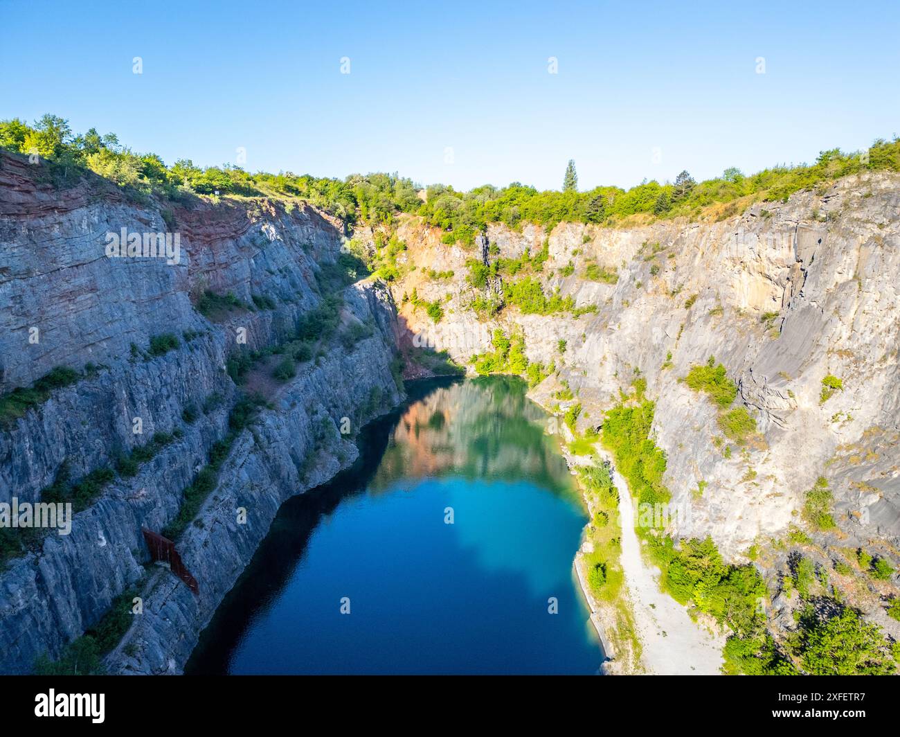 Quarry sunset aerial view hi-res stock photography and images - Alamy