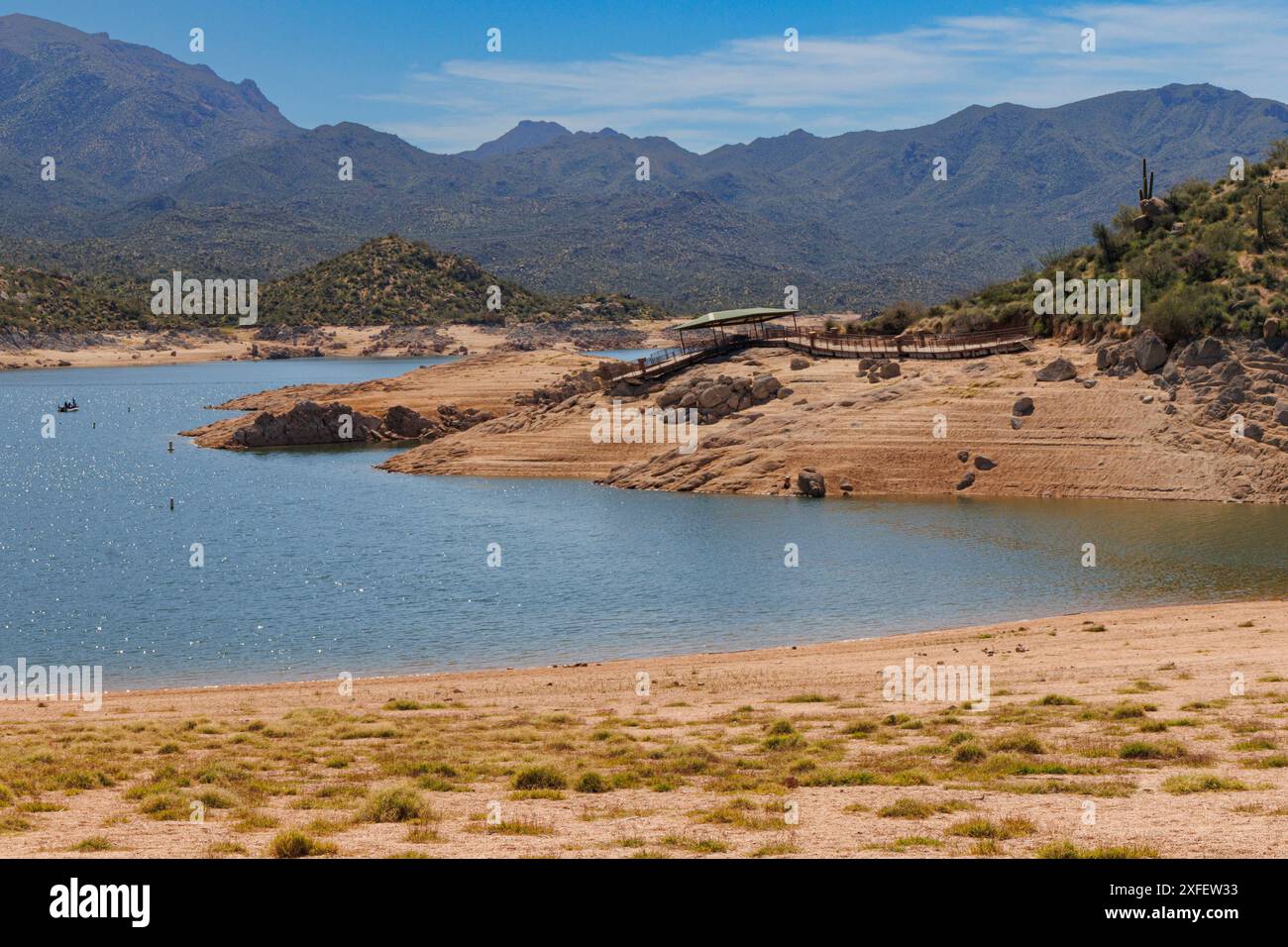 Reservoir with precautionary lowered water level, precaution for ...