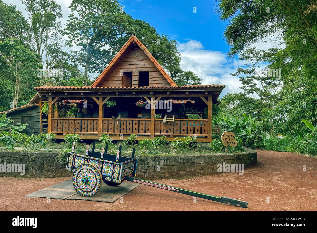 Casita, traditional country house with trolley, La Paz Waterfall ...