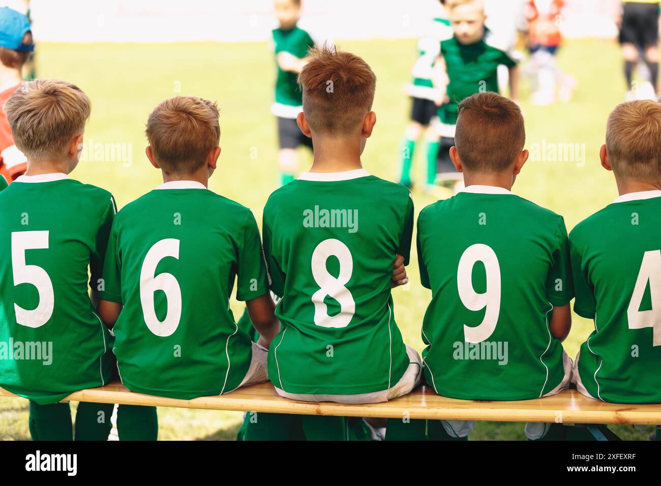 Children football uniform numbers hi-res stock photography and images ...
