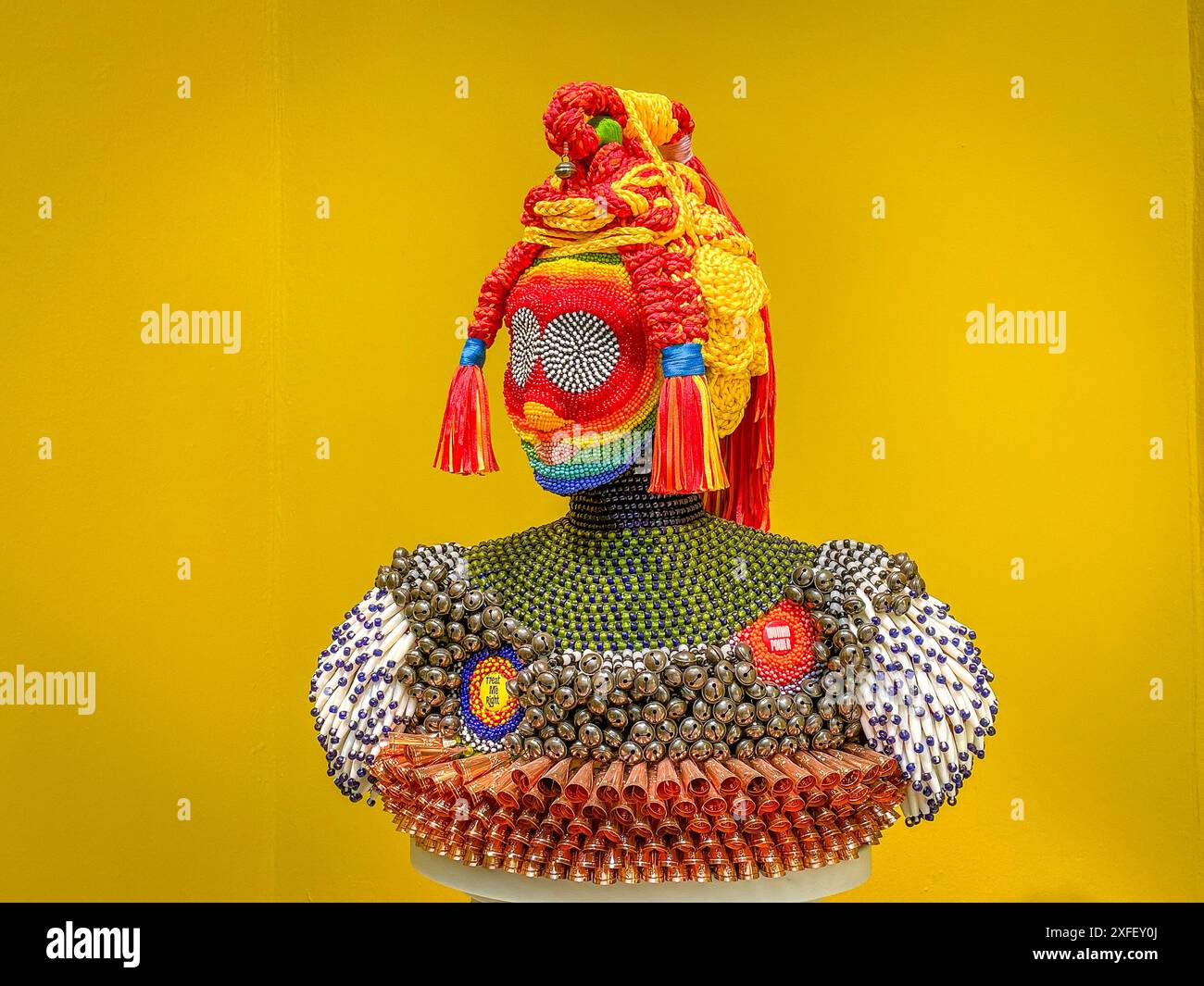 Italy, Venice - sculpture of Jeffrey Gibson, the American artist of ...
