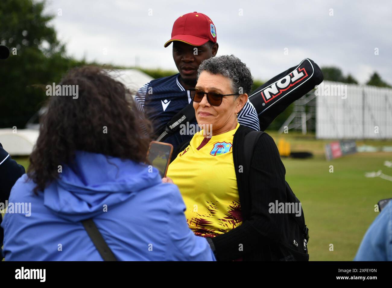 Beckenham, England. 3rd Jul 2024. Alzarri Joseph poses for photos ...