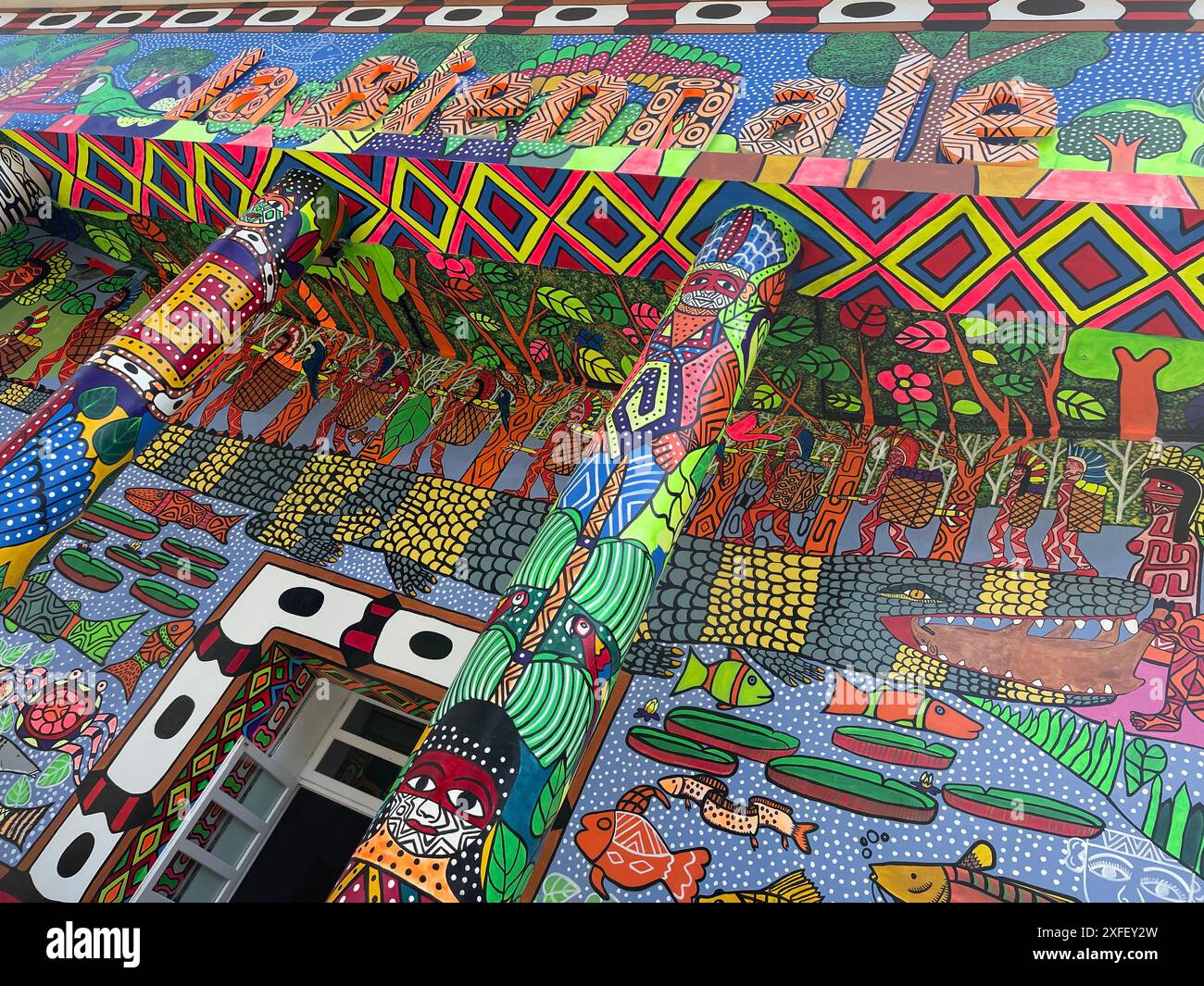 Italy, Venice - Central Pavilion of the Art Biennale 2024, featuring a ...