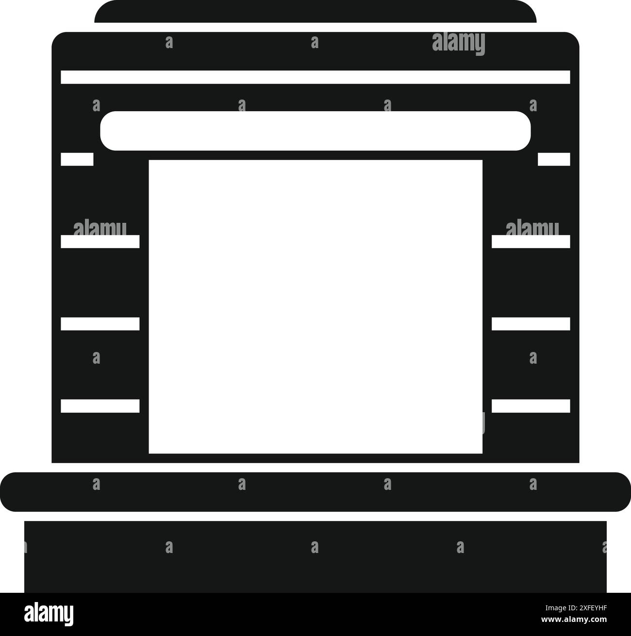 Empty showcase with illumination for exhibiting, branding and ...