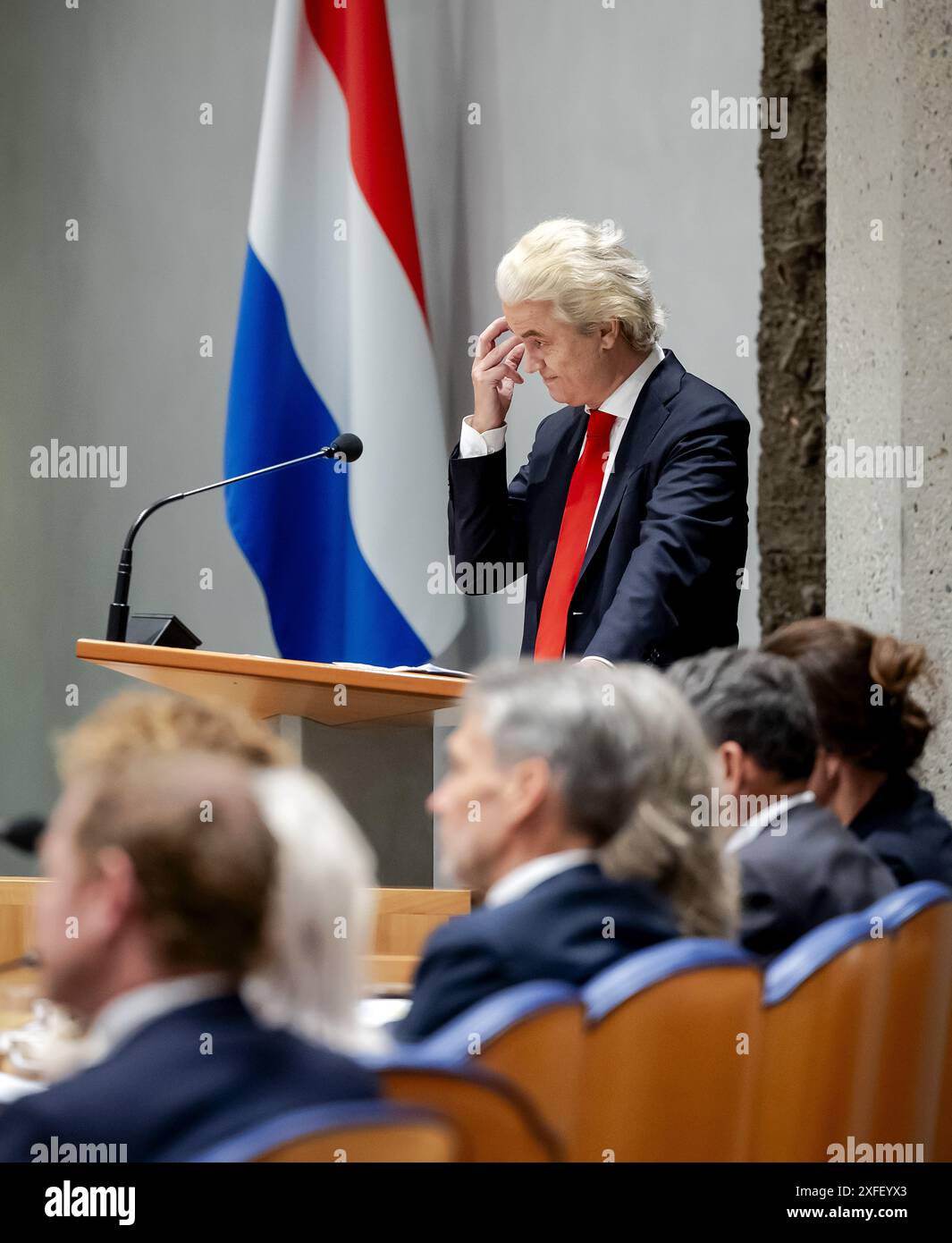 THE HAGUE - Geert Wilders (PVV) during the debate on the government ...