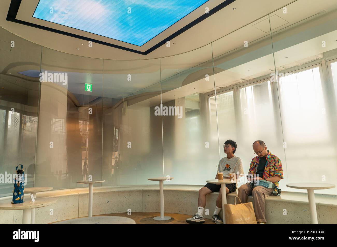 Contemporart Cafe in Osaka, Blue Bottle, modern, interior design Stock ...