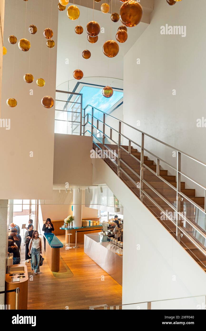 Contemporart Cafe in Osaka, Blue Bottle, modern, interior design Stock ...