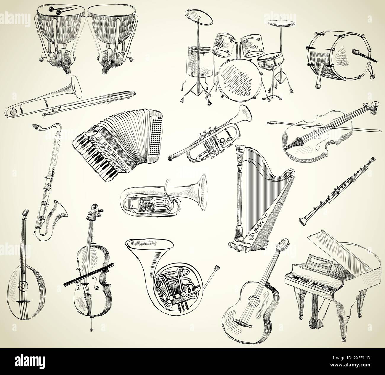 Lyre stringed musical instrument hi-res stock photography and images ...