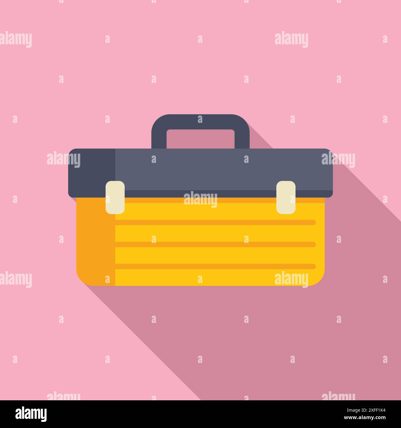 Yellow tool box presenting modern storage solution for construction and ...