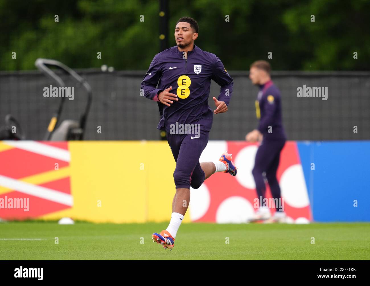 England's Jude Bellingham during a training session at the Spa & Golf ...