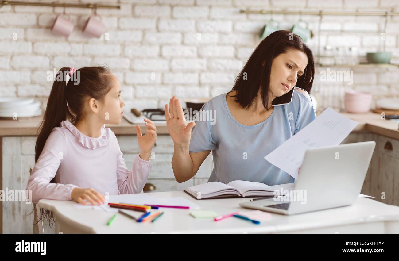 Stressed mother kitchen hi-res stock photography and images - Alamy