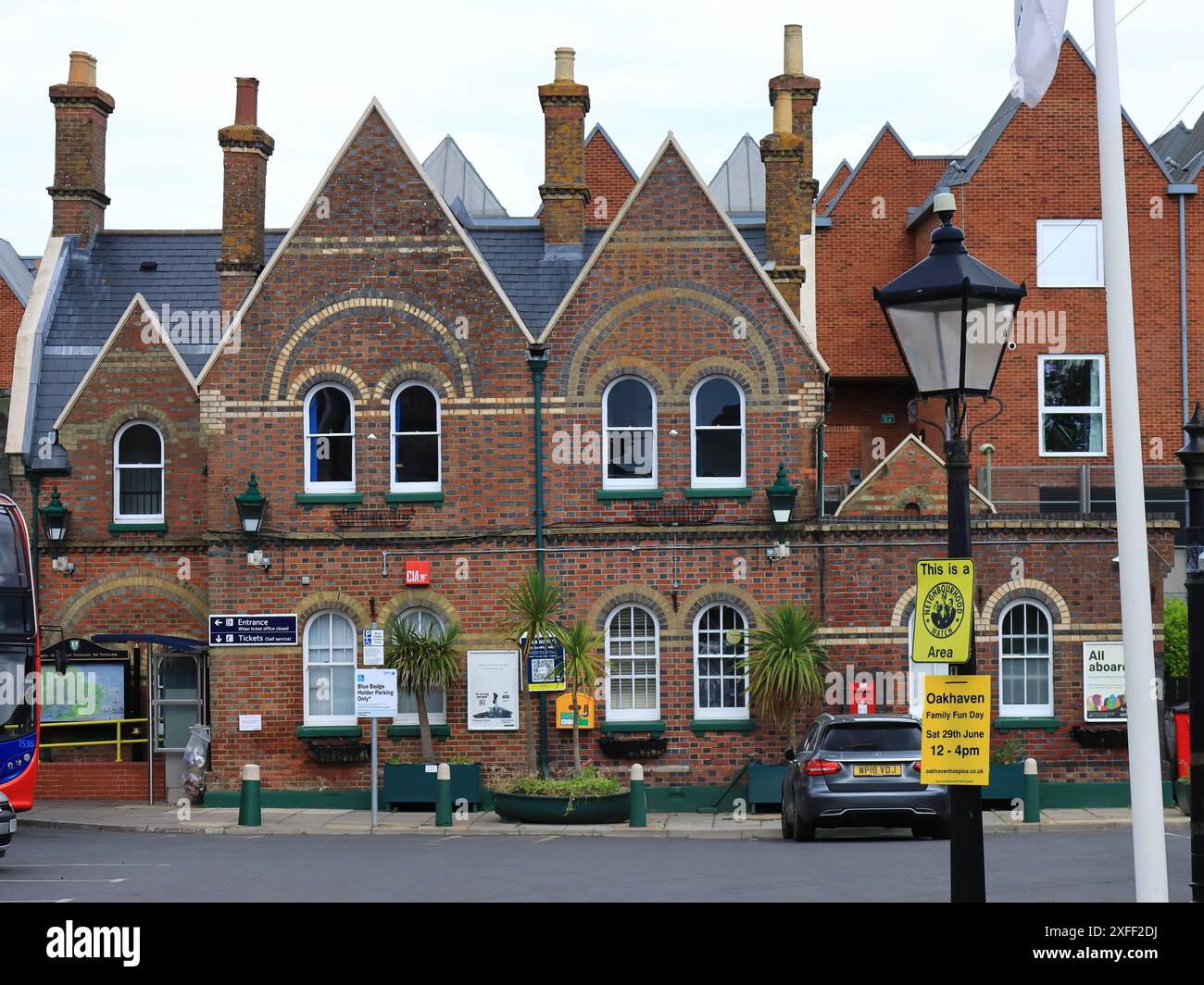 Lymington Harbour, England. 18 June 2024. A view of the Lymington train ...