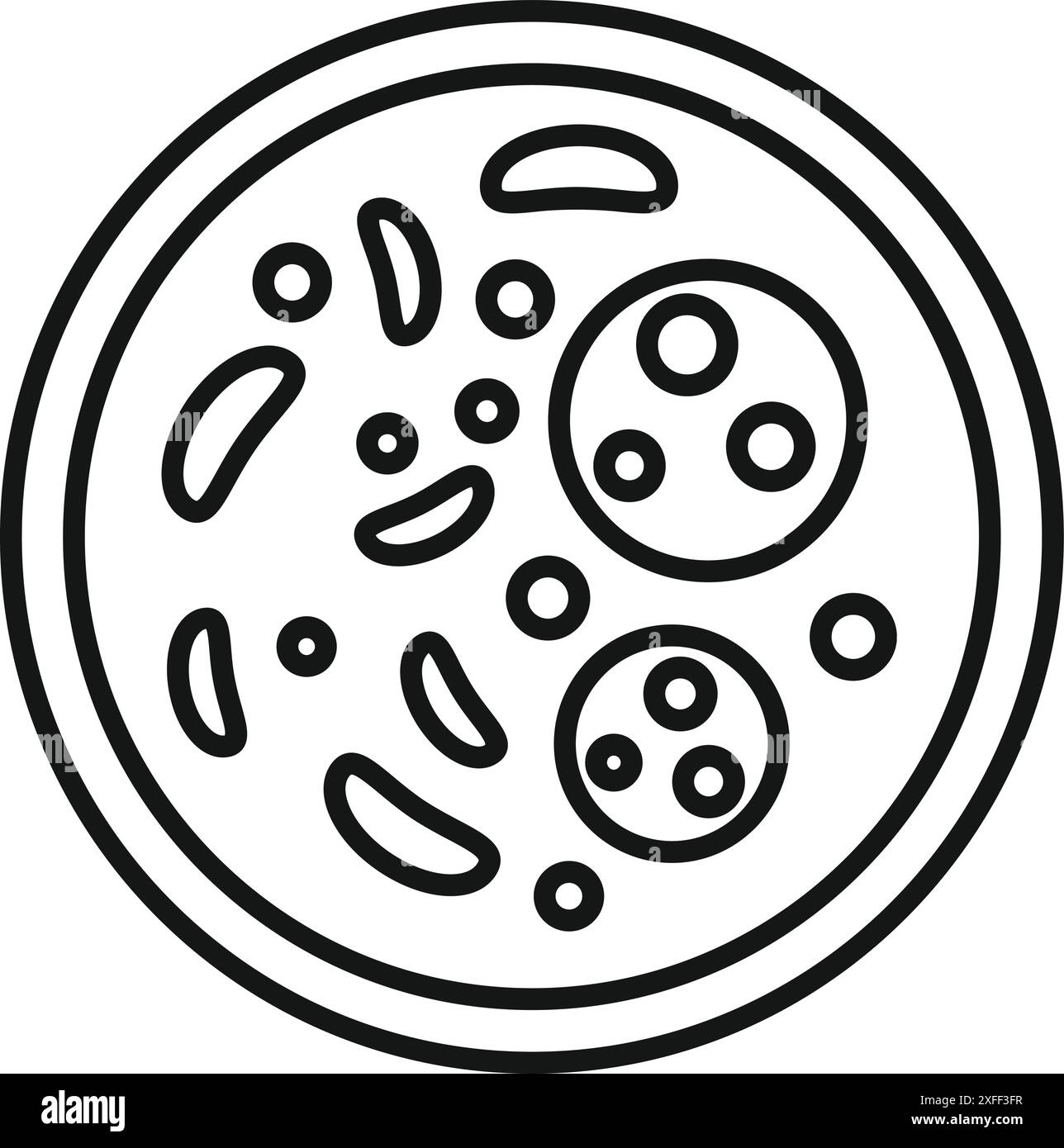 Growing bacteria in cell Stock Vector Images - Alamy