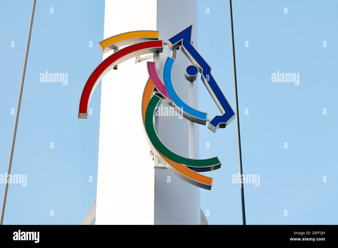 Das Logo des CHIO Aachen zu sehen bei der CHIO Media Night 2024 der ...