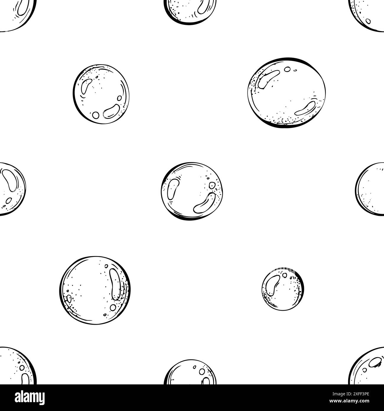 Round bubbles of water, soap. Marine illustration of the underwater ...