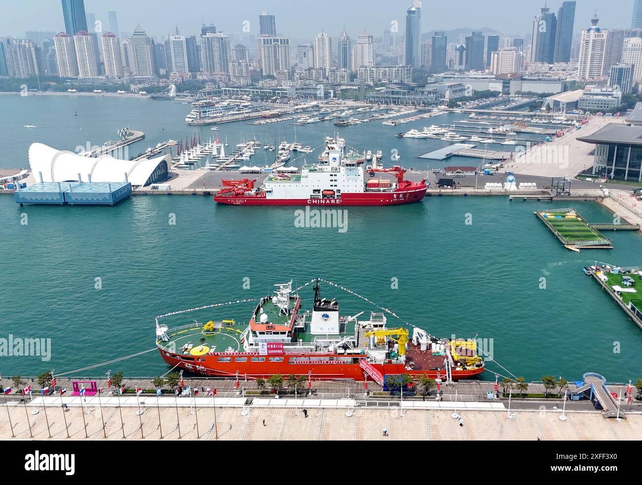 QINGDAO, CHINA - JULY 3, 2024 - The "Xue Long 2" polar expedition ...