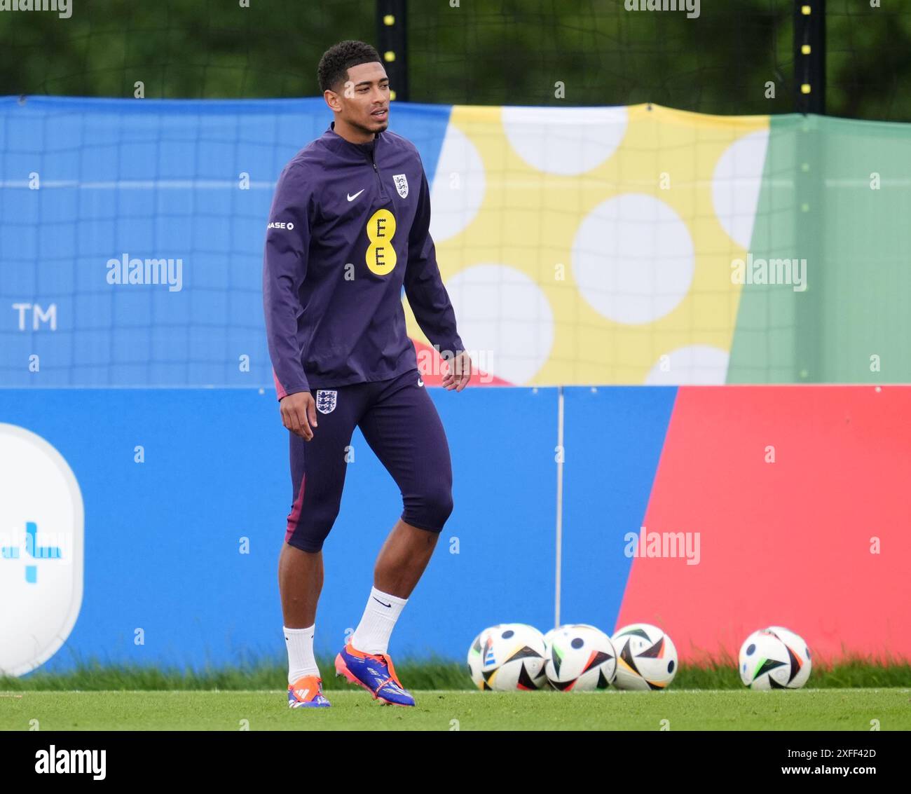 England's Jude Bellingham during a training session at the Spa & Golf ...