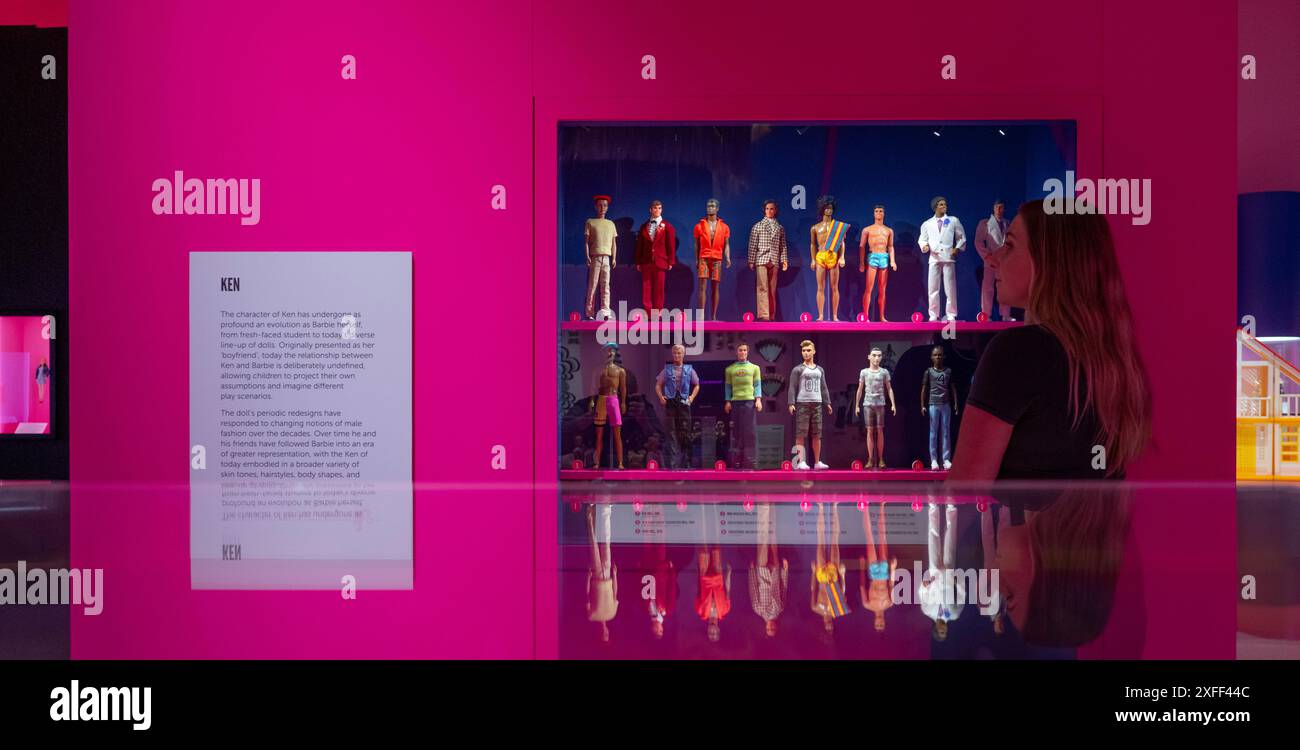 The Design Museum, London, UK, 3 July 2024. Barbie® - The Exhibition ...