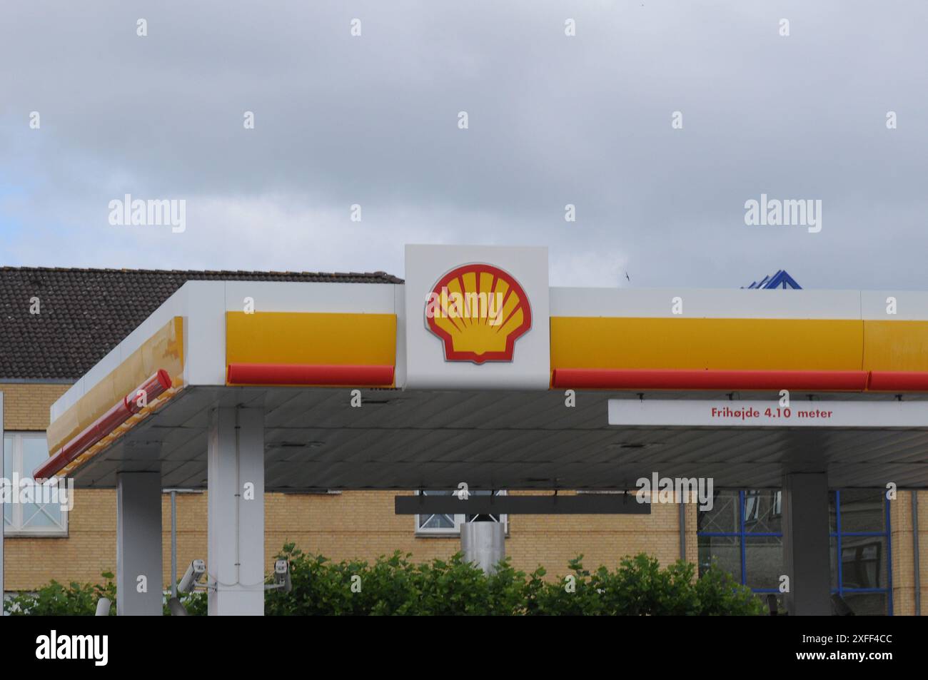Copenhagen/ Denmark/09 JUNE 2024/Shell gasoline station in kastrup ...