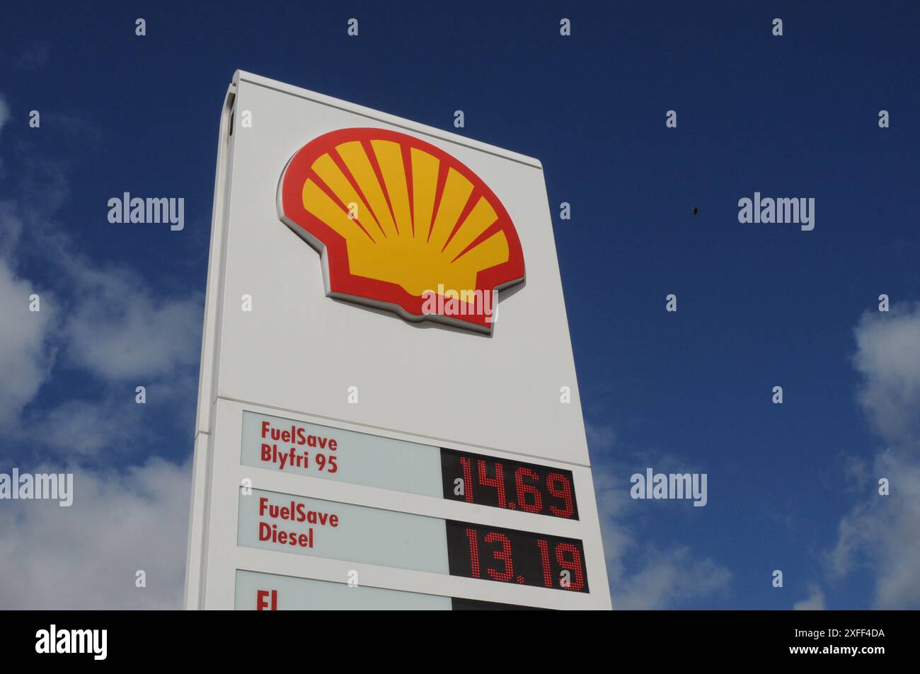 Copenhagen/ Denmark/09 JUNE 2024/Shell gasoline station in kastrup ...