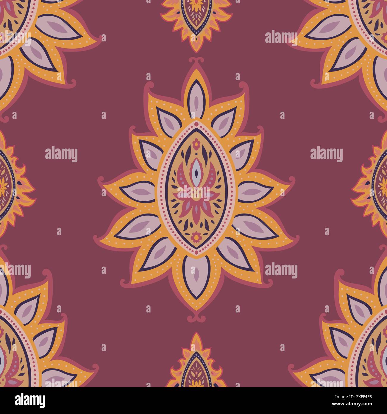 Maroon Background Floral Pattern vector Stock Vector Image & Art - Alamy