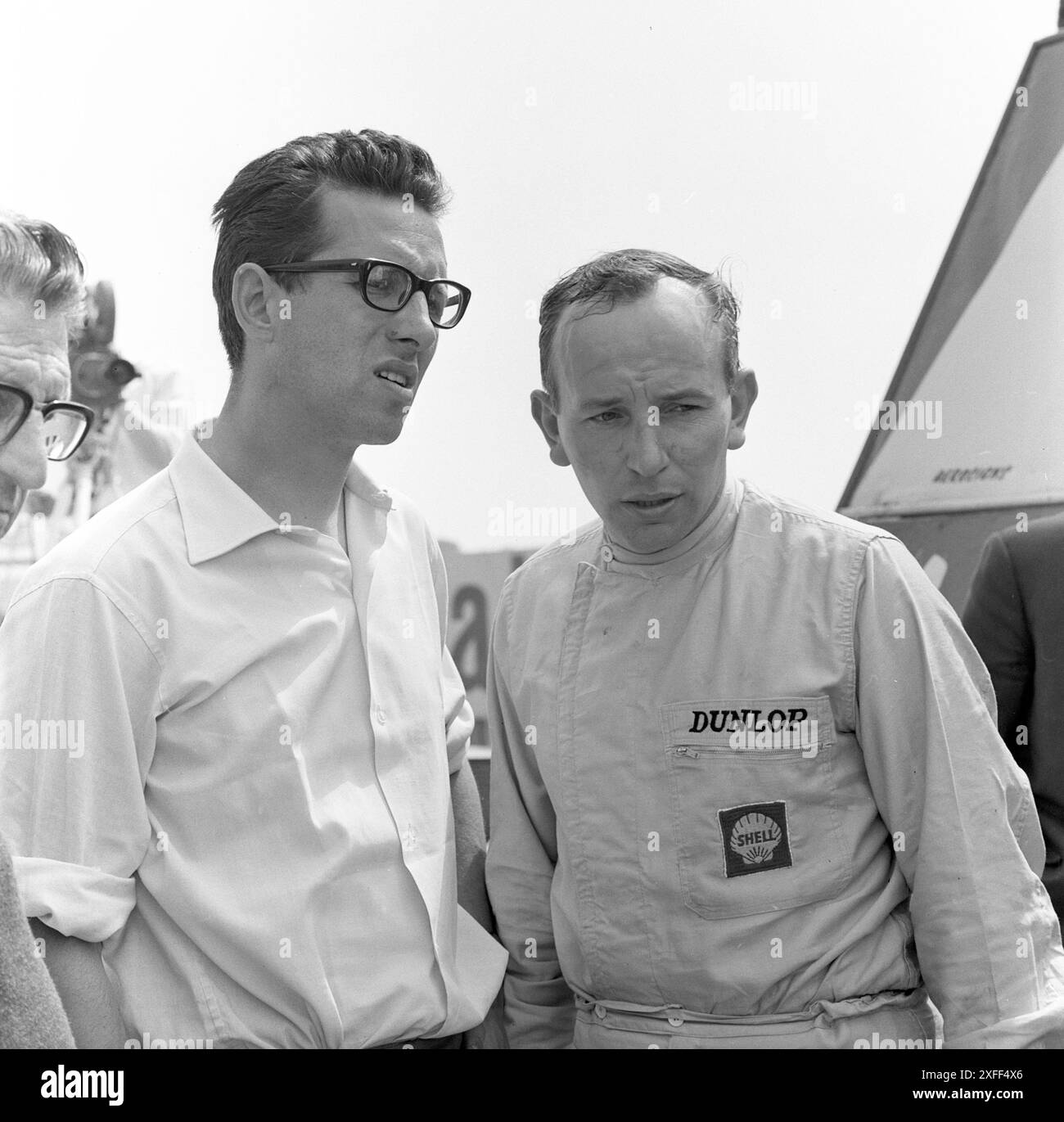 Mauro Forghieri and John Surtees, Silverstone May 1965 Stock Photo - Alamy