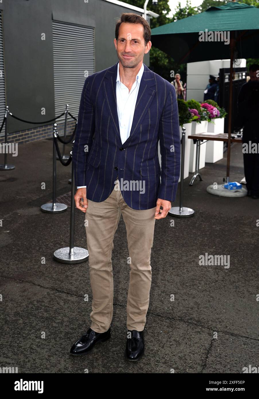 Sir Ben Ainslie on day three of the 2024 Wimbledon Championships at the ... Sir Ben Ainslie on day three of the 2024 Wimbledon Championships at the ...