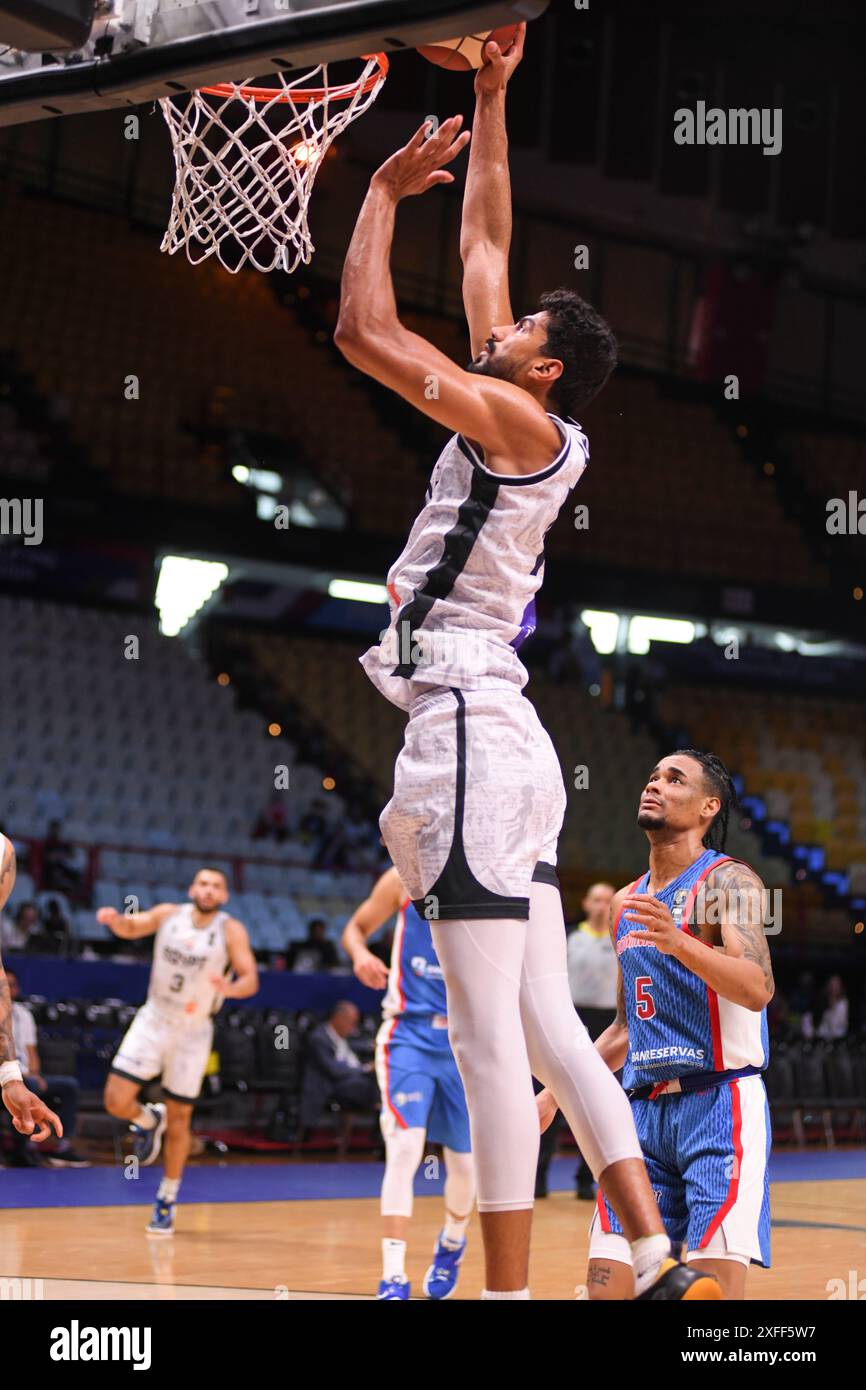 Anas Mahmoud (Egypt). FIBA Olympic Qualifying Tournament. Piraeus 2024 Stock Photo - Alamy