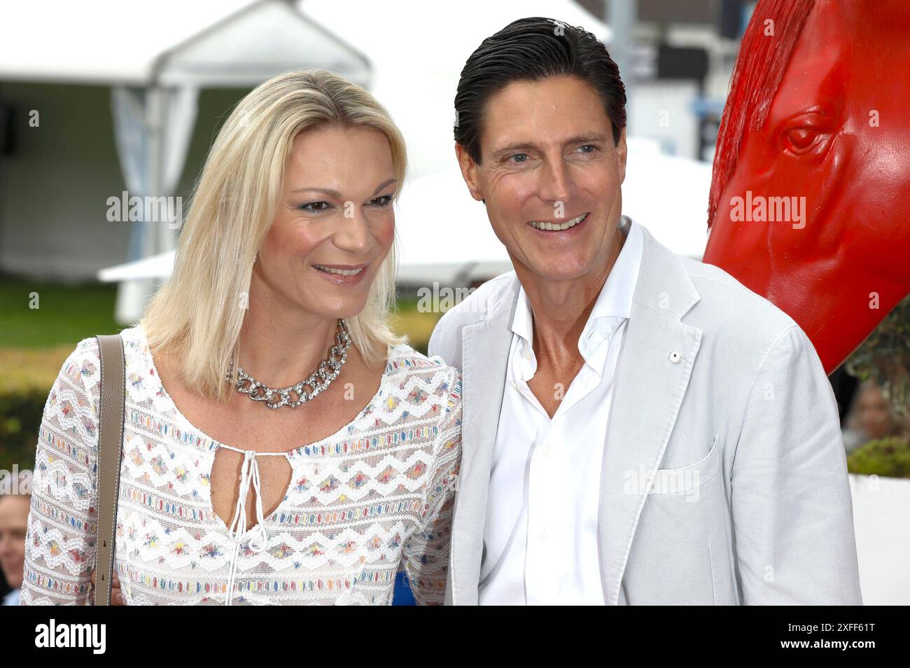 Maria Höfl-Riesch mit Ehemann Marcus Höfl bei der CHIO Media Night auf ...