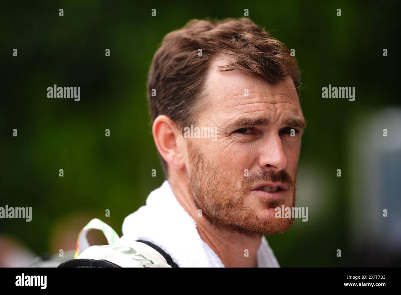 Jamie Murray on day three of the 2024 Wimbledon Championships at the ...