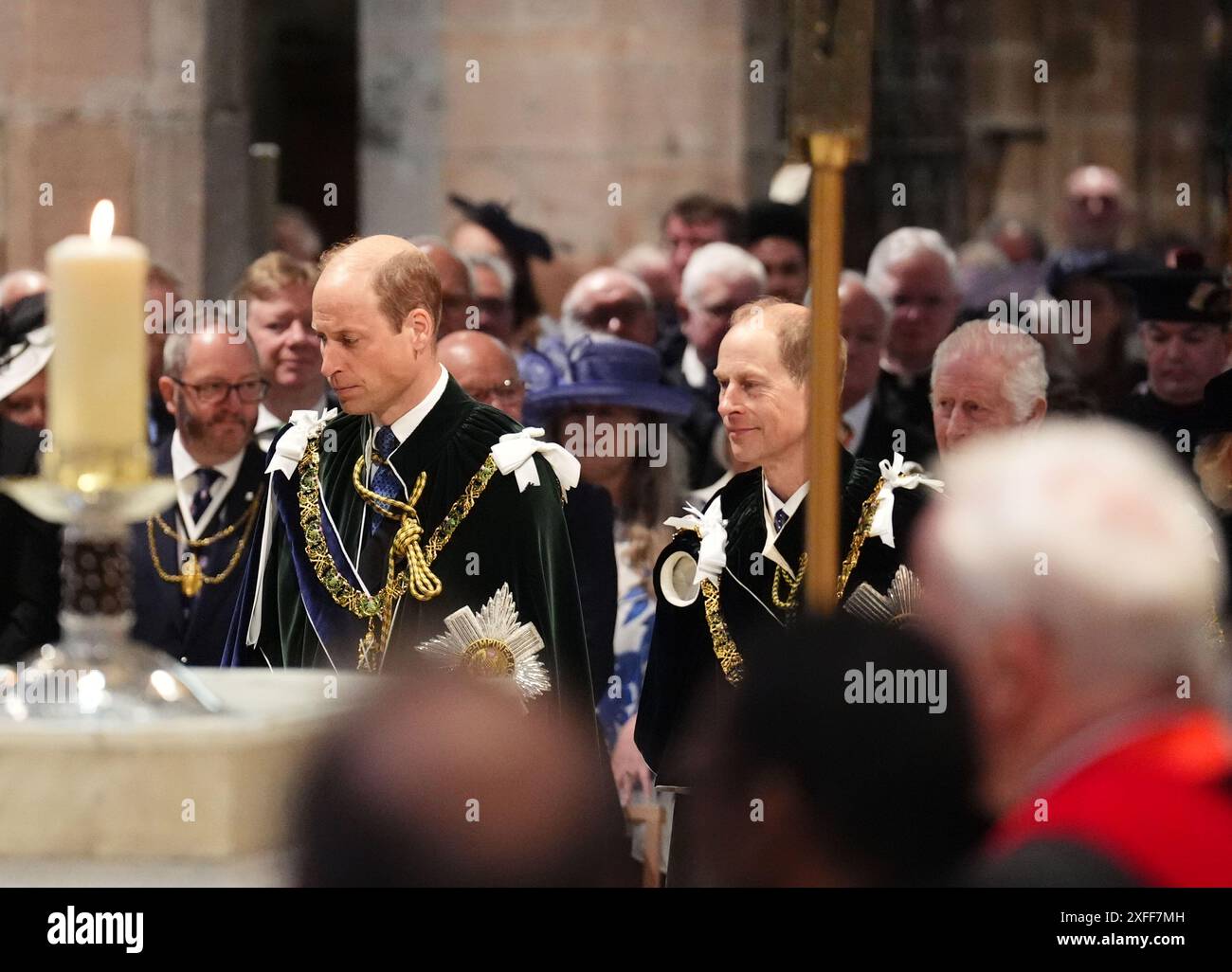 The Duke of Edinburgh (centre right) and the Prince of Wales, known as ...