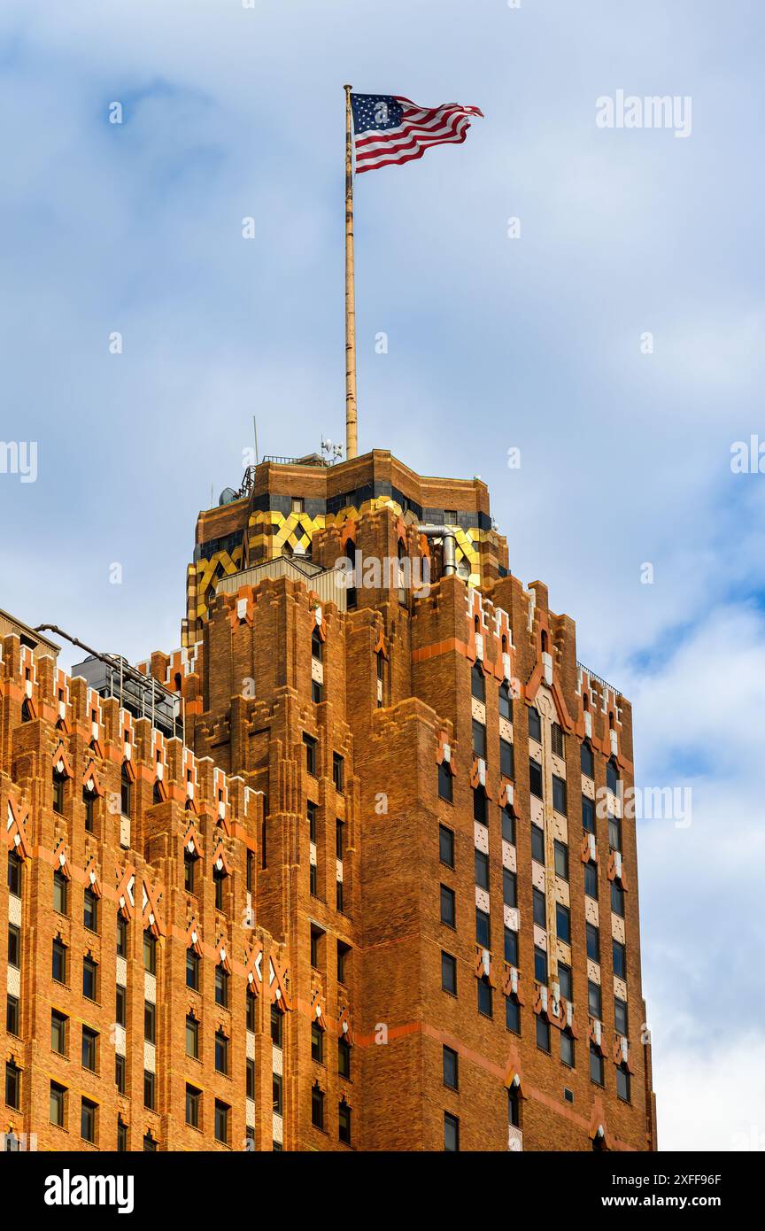 Guardian Building Exterior Architecture, Detroit, USA Stock Photo - Alamy