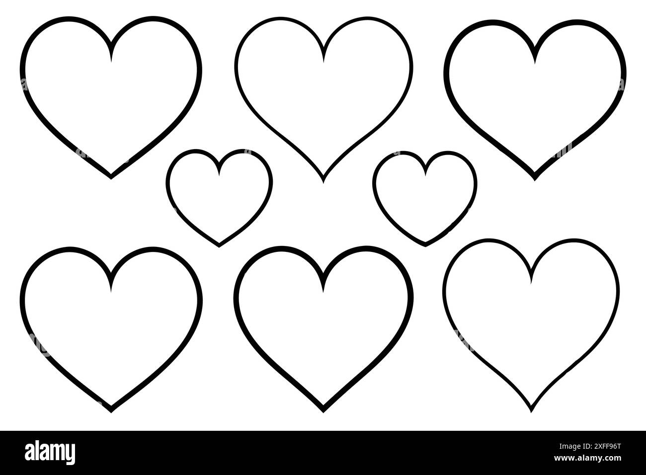 Hand Drawn Heart Unique Line Art Illustration Stock Vector Image & Art ...