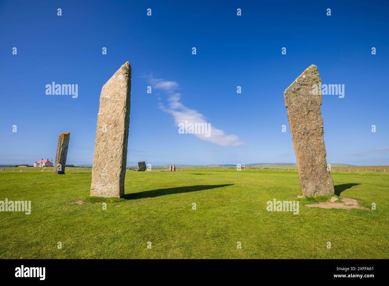 The Neolithic Stones of Stenness, Orkney Islands, North Scotland Stock ...