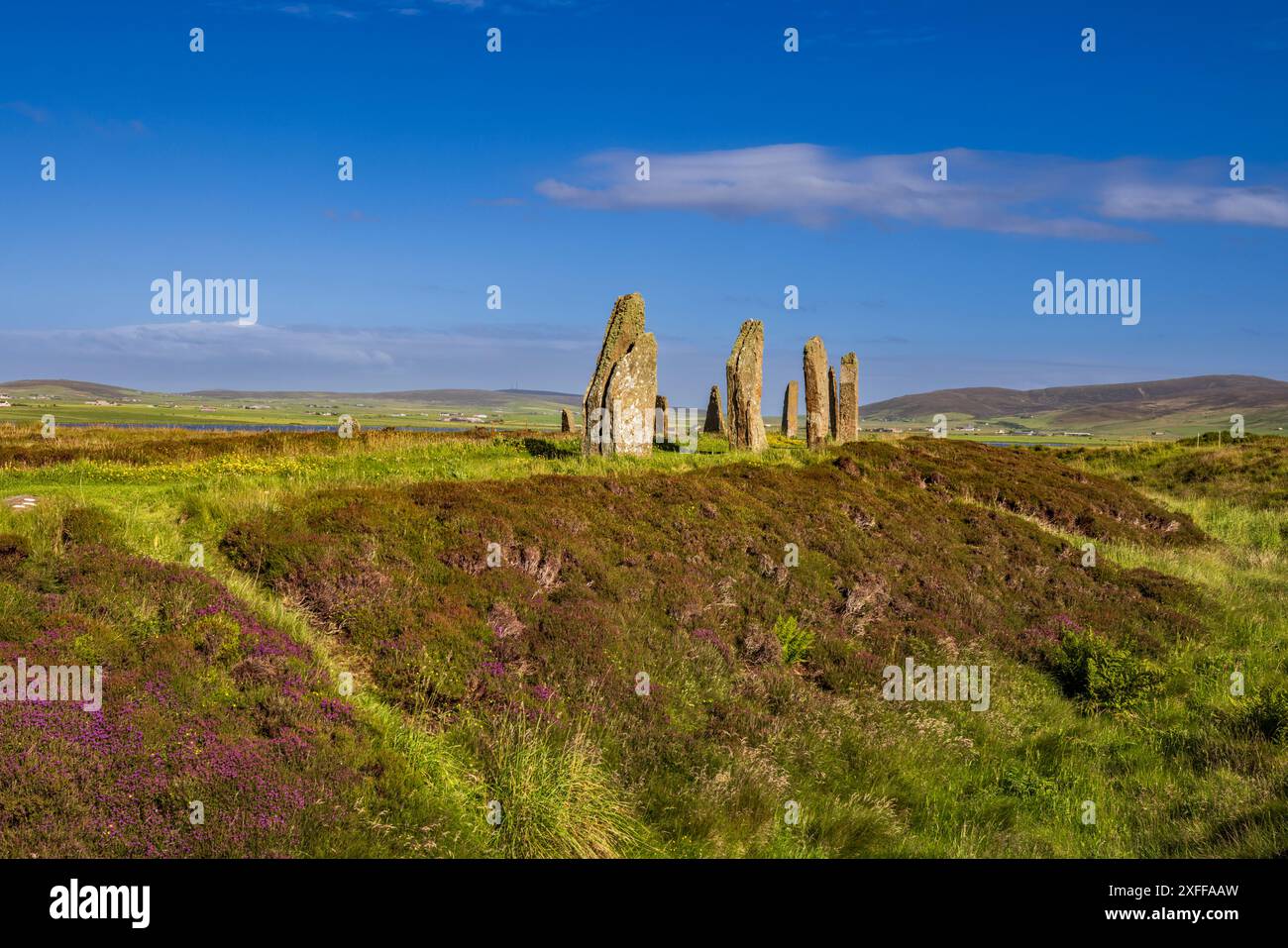 The Neolithic Ring of Brodgar, Orkney Islands, North Scotland Stock ...