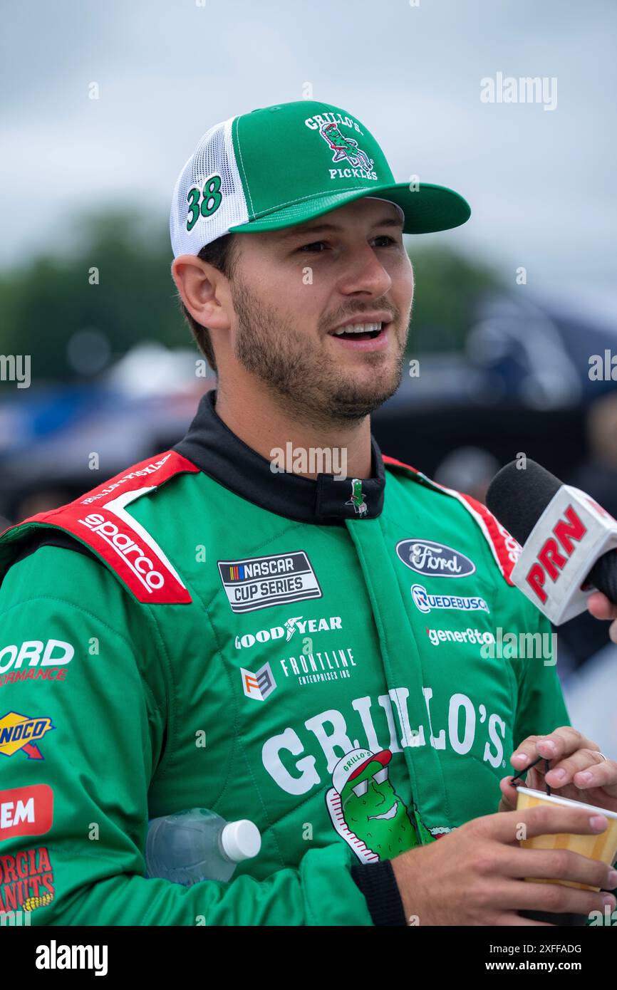 June 22, 2024, Loudon, Nh, USA: Todd Gilliland takes to the track to ...