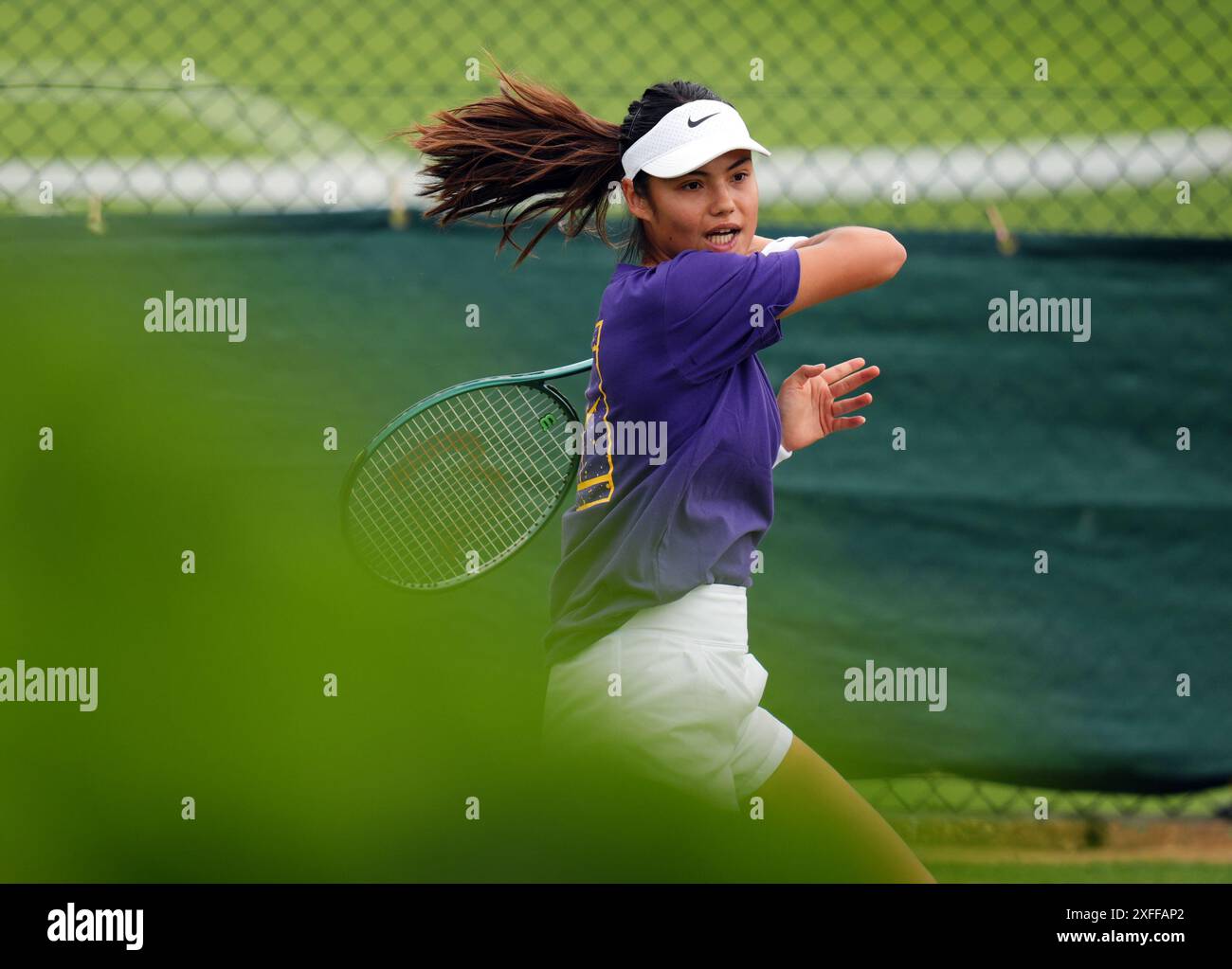 Anca Todoni ahead of her match against Coco Gauff on day three of the ...
