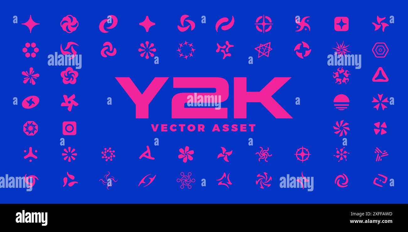 Y2K style elements set Stock Vector Image & Art - Alamy