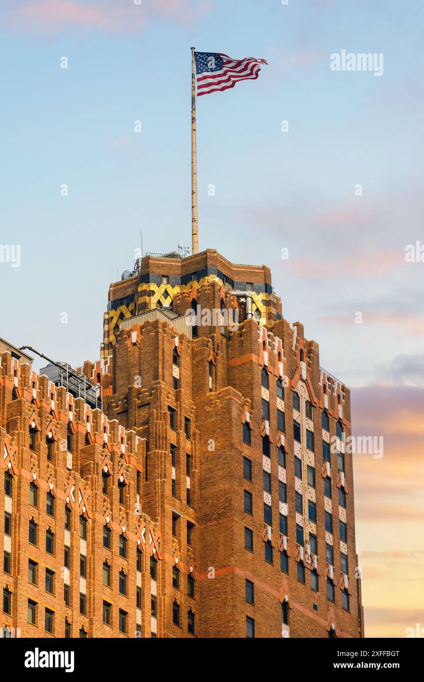 Guardian Building Architecture in Detroit, Michigan, USA Stock Photo ...