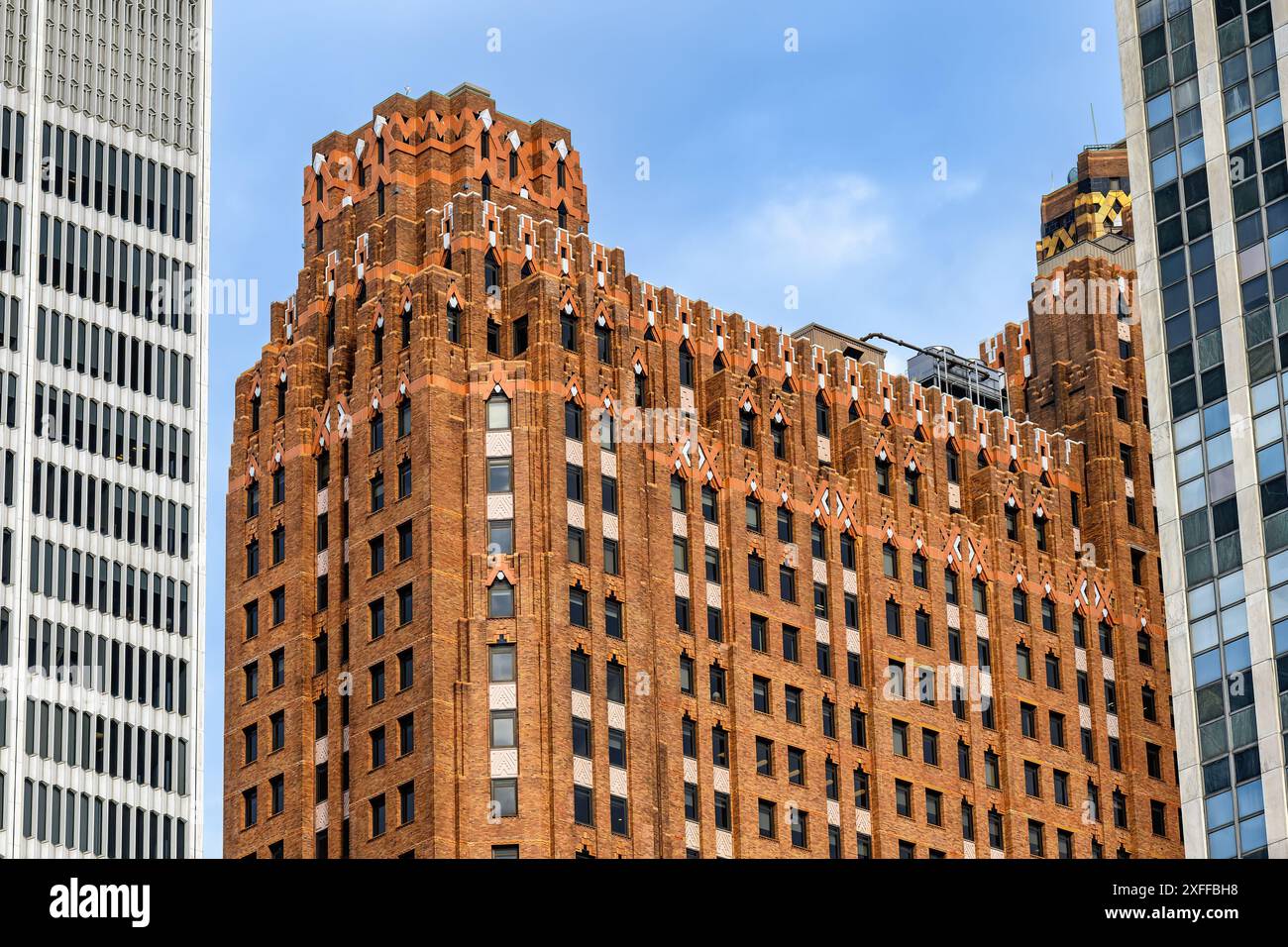 Guardian Building Architecture in Detroit, Michigan, USA Stock Photo ...